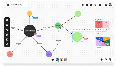 Online concept map maker for team collaboration